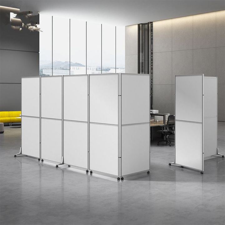Office movable screen partition foldable push-pull simple factory ...