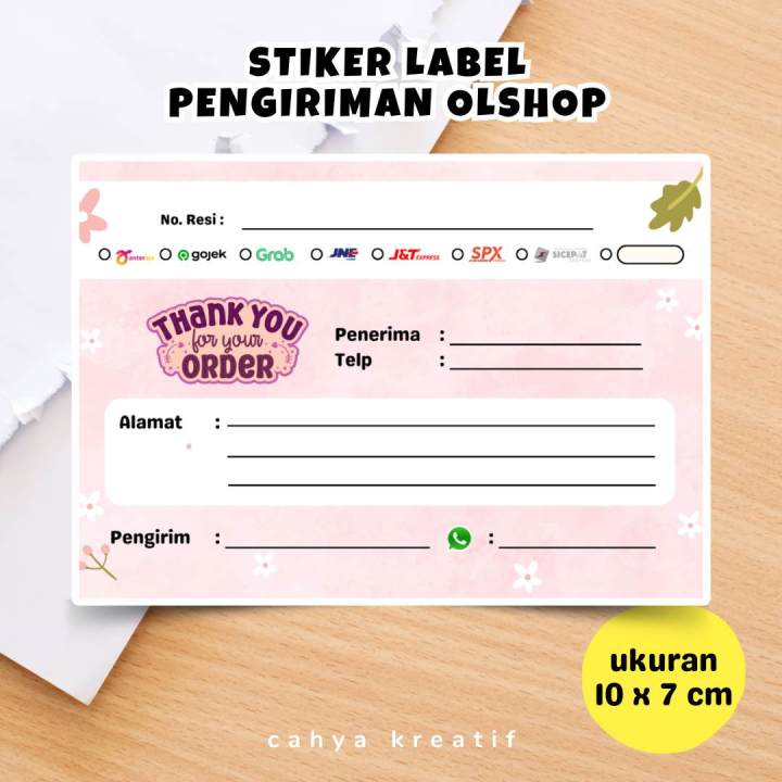 Stiker Label Pengiriman Alamat Olshop | Lazada Indonesia