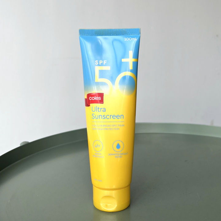 Coles sunscreen cream SPF50+ multiple broad-spectrum sunscreen, UV ...