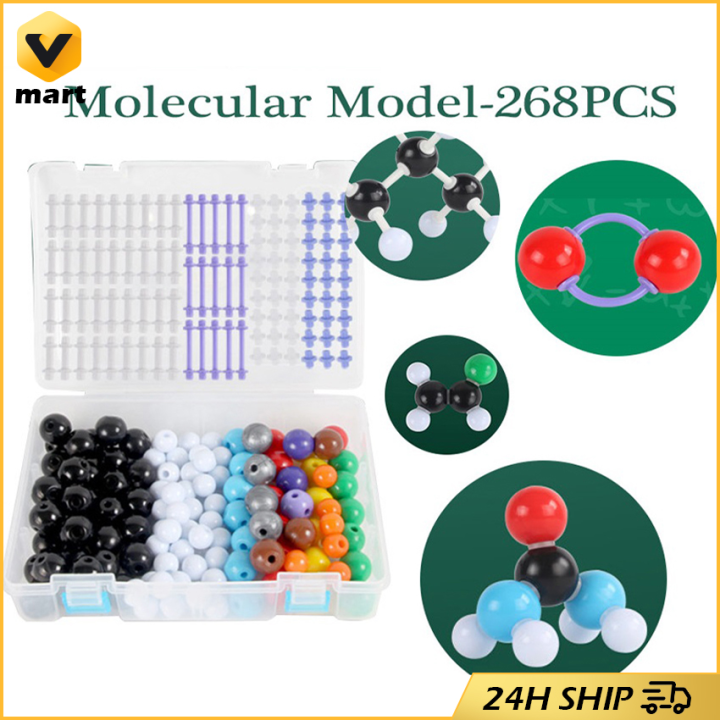 268Pcs Molecular Organic Inorganic Structure Kit Atom Link Model Set ...