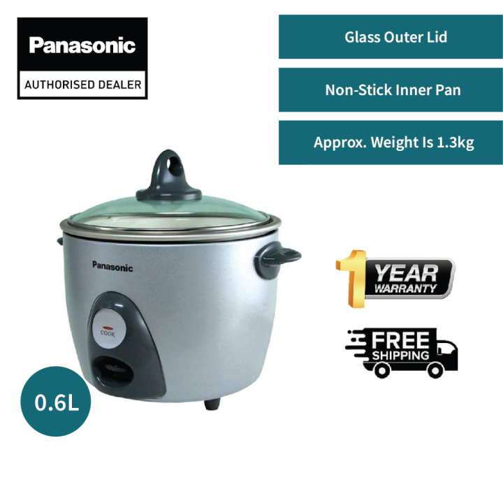 Panasonic SR-G06FG Rice Cooker 0.6L Non Stick Pan SR-G06FGLSK | Lazada