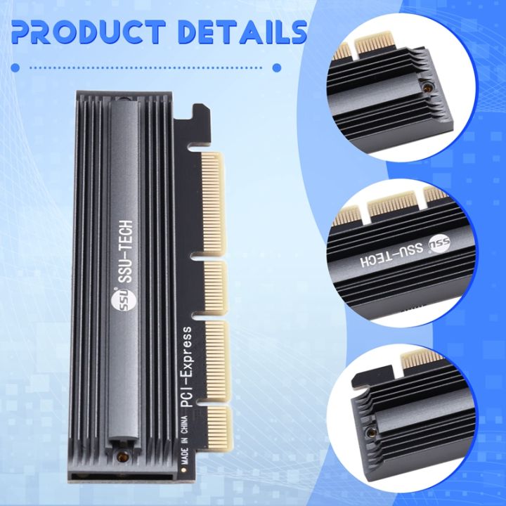【Latest model】SSU PCIe 4.0 to M. 2 NVME Adapter Card, M. 2 SSD to PCI-E ...