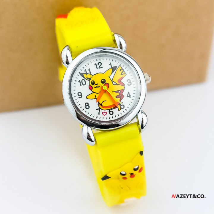 Pokemons Pikachu Cartoon Watch for Kids Silicone Watch Boy Girl Anime ...