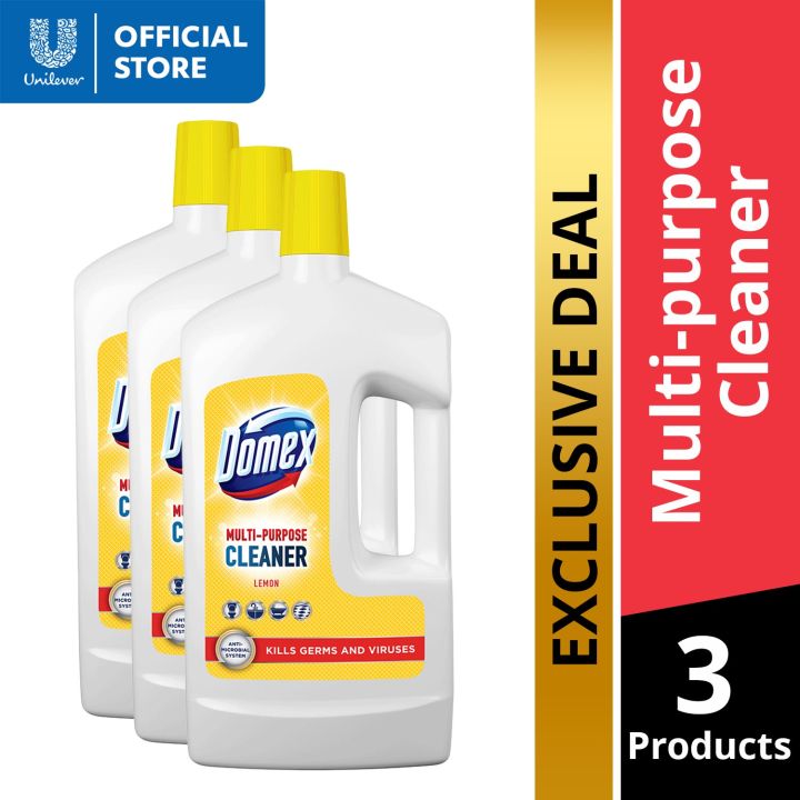 [BUNDLE OF 3] Domex Multipurpose Cleaner Lemon Antibacterial 1L | Lazada PH