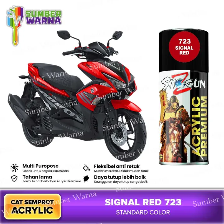 Cat Semprot Pilox Pylox Pilok Shogun Z Acrylic Premium Signal Red 723 ...