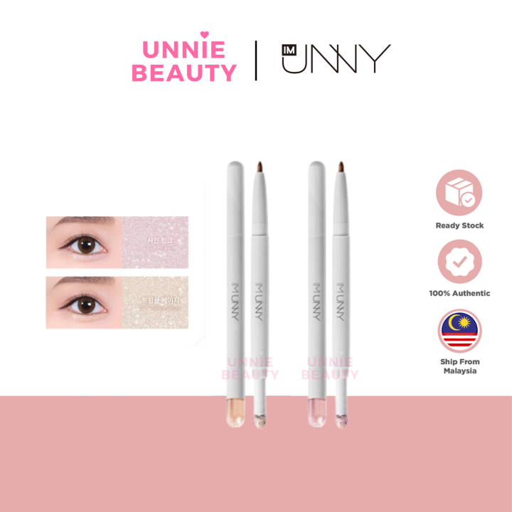 I'M UNNY Delight Eyestick DUO 双头卧蚕眼影笔 [Unnie Beauty] | Lazada