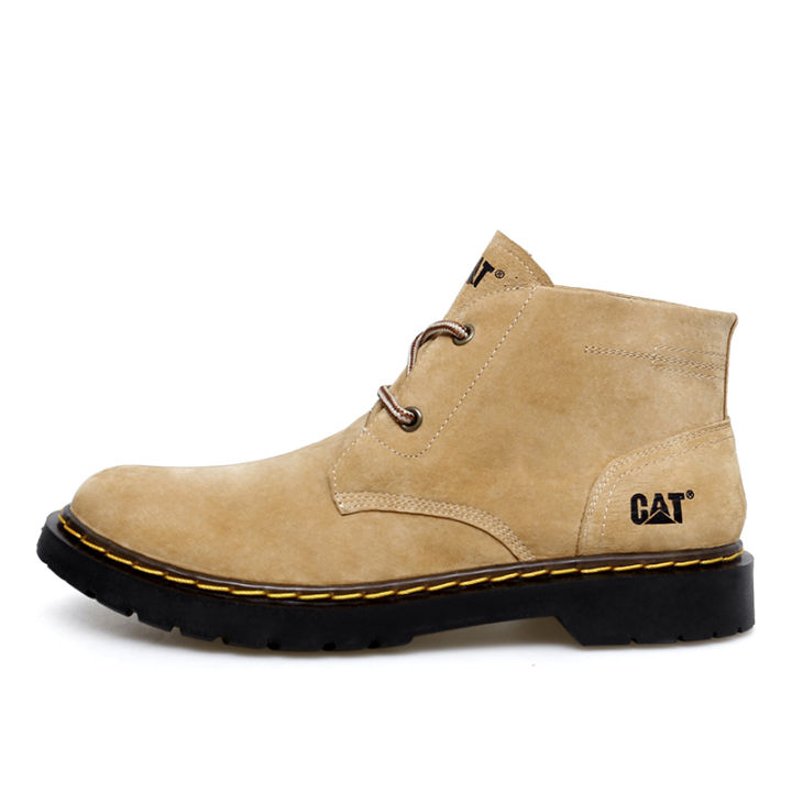Caterpillar Men's Suede Leather Boot Ankle Boots CAT Vintage Style High ...