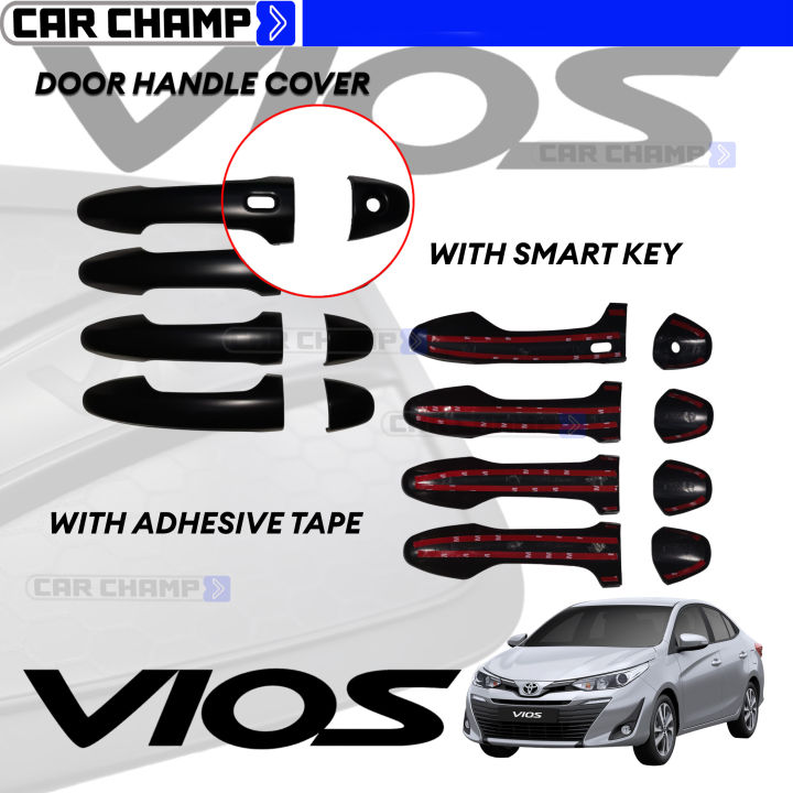 All New Vios Prime G 2018 to 2024 Matte Black Door Handle Outer Cover ...