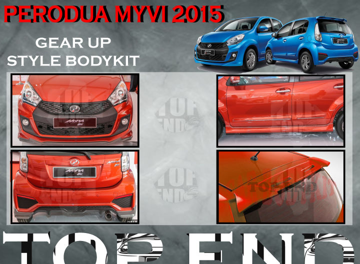 PERODUA MYVI SE FACELIFT 2015-2017 GEAR UP FULLSET BODYKIT (GU) SKIRT ...