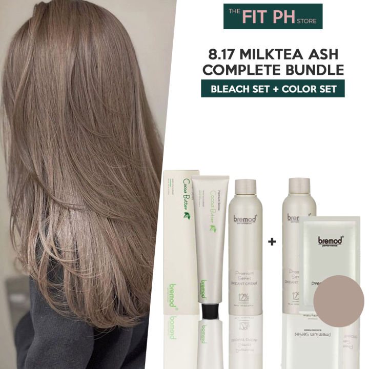 Original PREMIUM Bremod 8.17 MILK TEA ASH COMPLETE BUNDLE / Bleaching ...