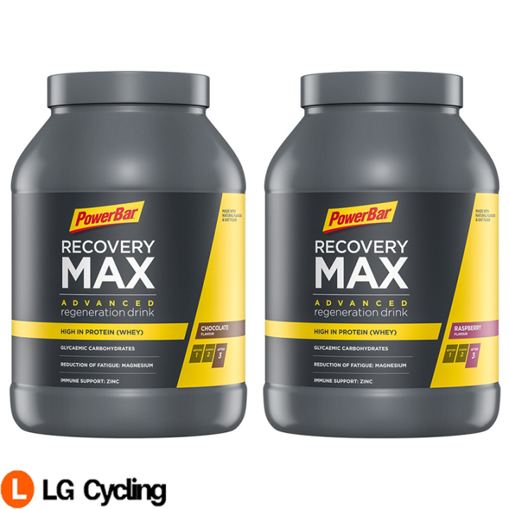 PowerBar Recovery Max 1144g Carbohydrate Protein Beverage Powder Bike ...