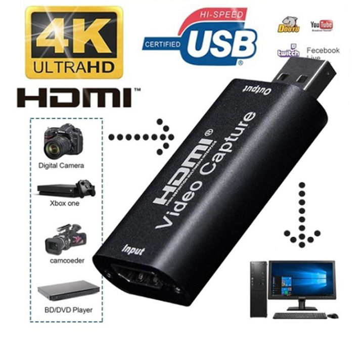 ZAU Zhang Video Capture Cards Audio Capture Adapter HDMI To USB 3.0 ...