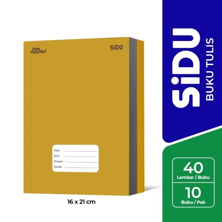 [BMS Stationery] SiDU Buku Tulis Kraft Cover Coklat 40 Lembar - SDU EB ...