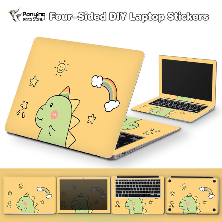 【Four Sides】DIY Notebook Computer Sticker Cute Cartoon Art Decal,For ...