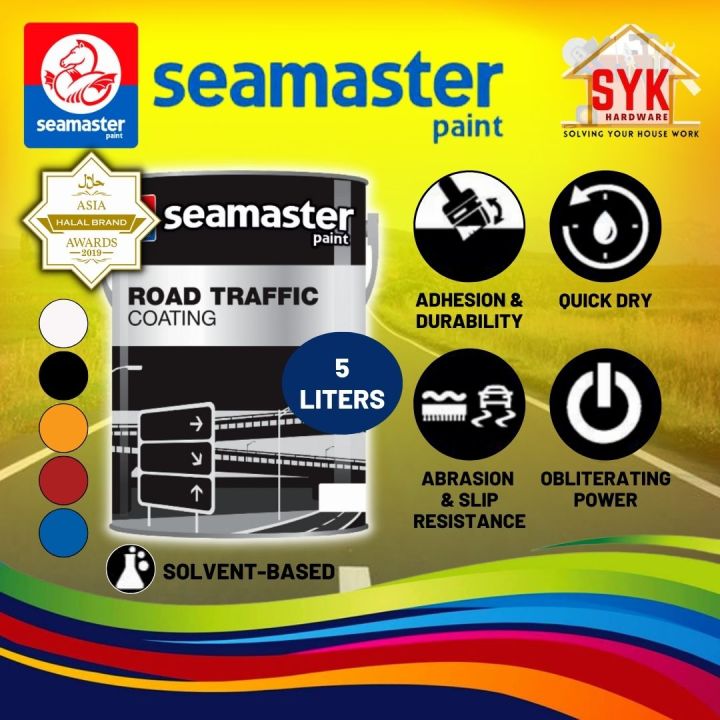SYK Seamaster Paint Road Traffic Solvent Based Paint 6200 Roadline ...