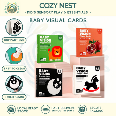 [Cozy Nest] High Contrast Black and White Baby Flash Cards for Early ...