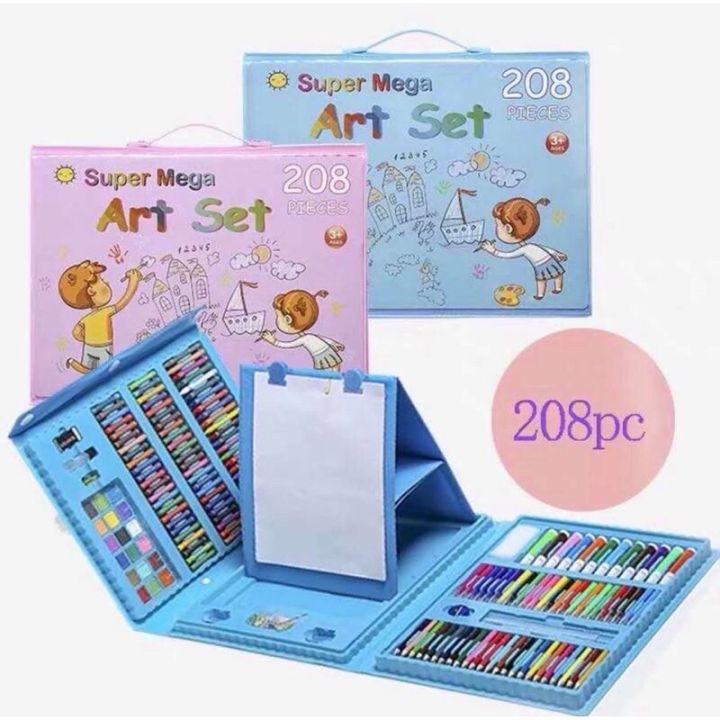 Super Mega Art Set 208pcs for kids best for gifts | Lazada PH