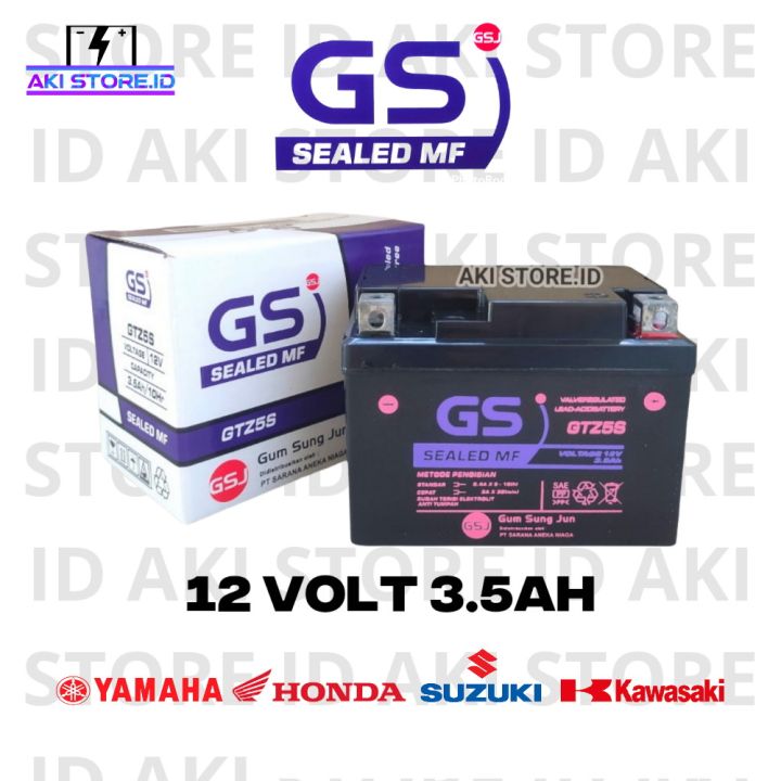 Aki Kering Motor Yamaha MT 15 GTZ5S GS J Accu Kering MF | Lazada Indonesia