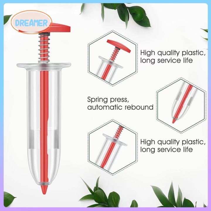 Mini Plant Seed Sower Syringe Seeder Mini Seed Sowing Dispenser Garden ...