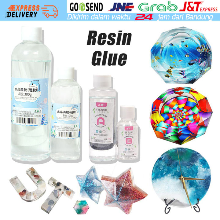 400G Epoxy Resin Clear Dan Hardener Lem Ab Epoxy Resin Bening 3:1 Diy ...