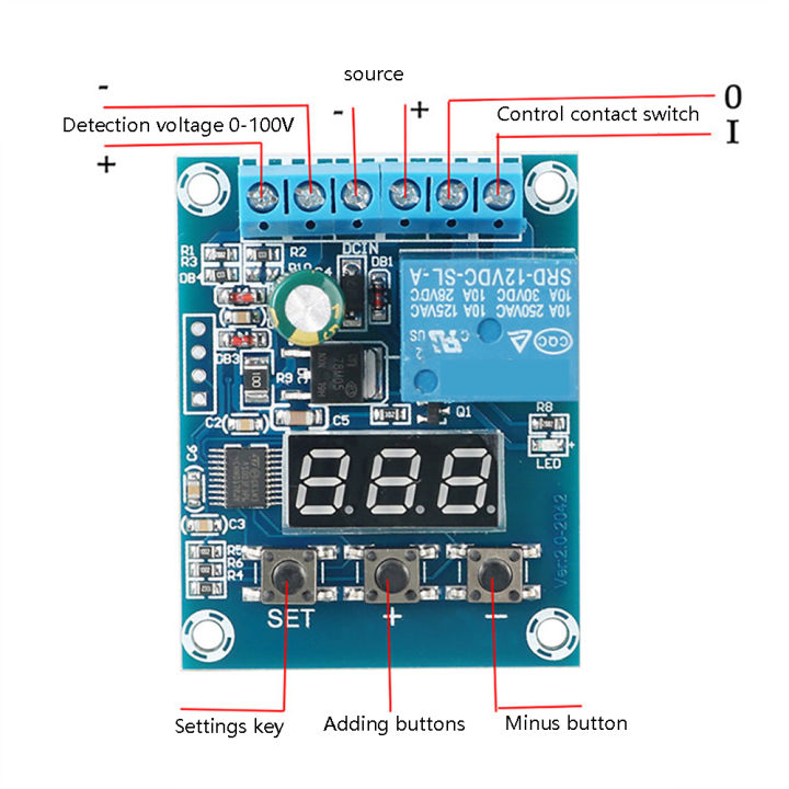 DC 12V 24V Digital Voltage Control Relay Module Relay Switch Control ...