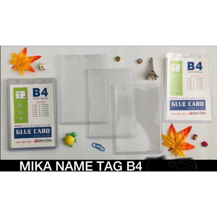 RS818 - Plastik Id Card B4 / Name Tag Ujian / Mika Id Card / Card Case ...