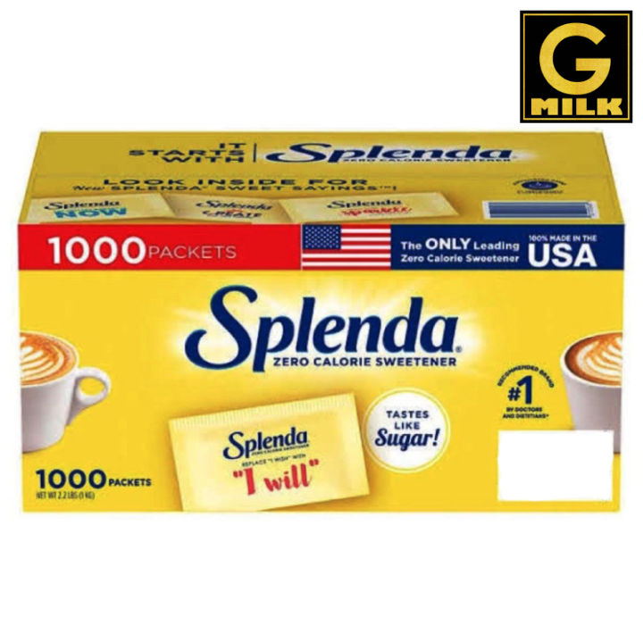 SPLENDA ZERO CALORIE SWEETENER IMPORTED 1000 PACKETS PER BOX | Lazada PH