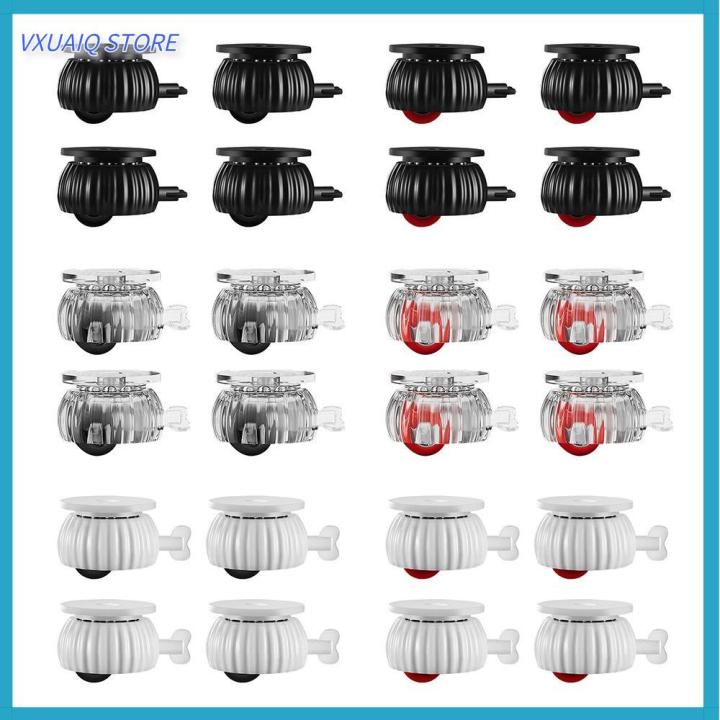 VXUAIQ STORE 4PCs Có phanh Bánh xe đa năng dính Chịu tải mạnh Hạt thép ...