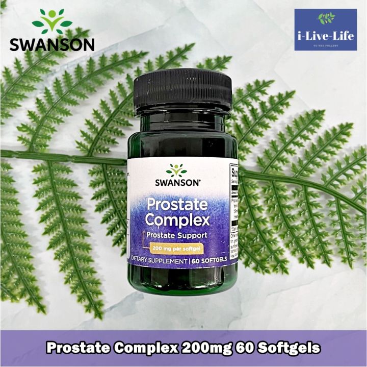 โปรสเตท คอมเพล็กซ์ Prostate Complex 200mg 60 Softgels - Swanson ...