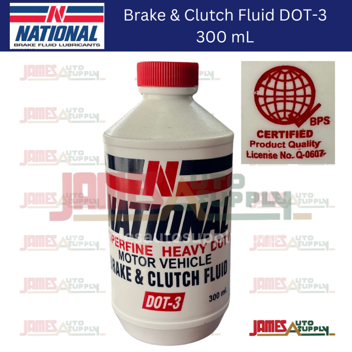 National Brake and Clutch Fluid DOT-3 - 300 mL | Lazada PH