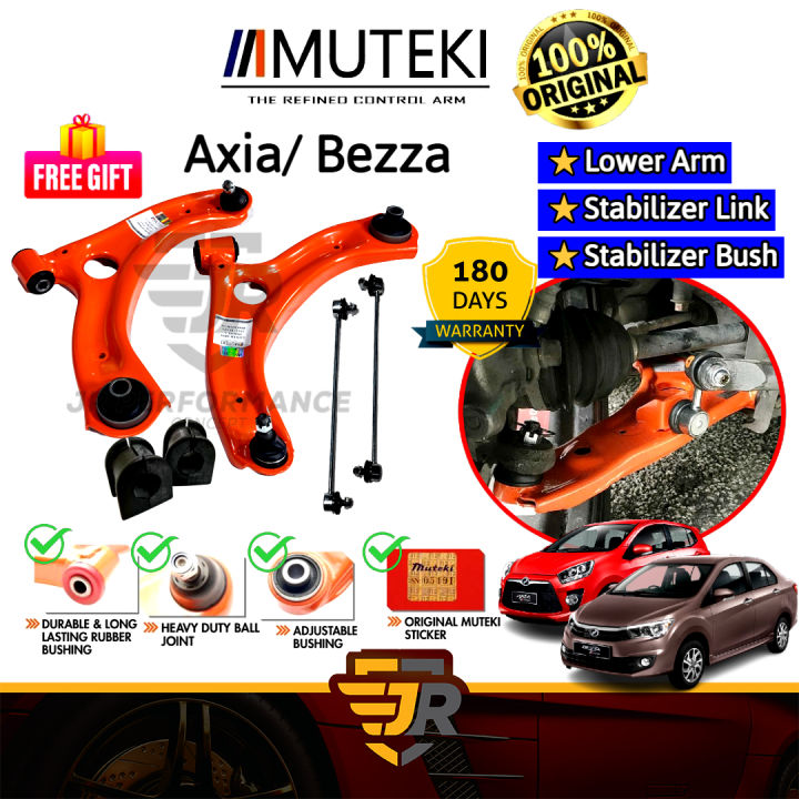 Muteki Lower Arm / Stabilizer Link / Stabilizer Bush Bezza Axia Muteki ...
