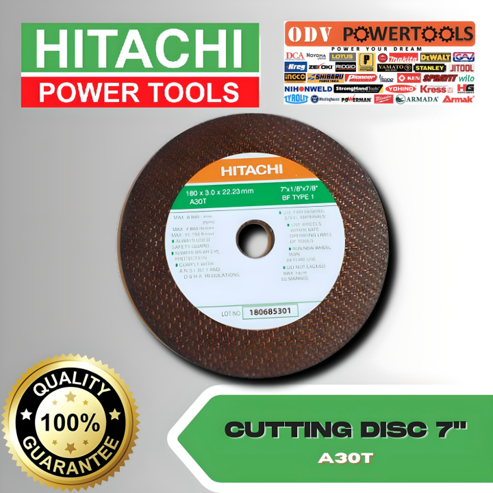 Hitachi 7" Cutting Disc ~ ODV POWERTOOLS | Lazada PH