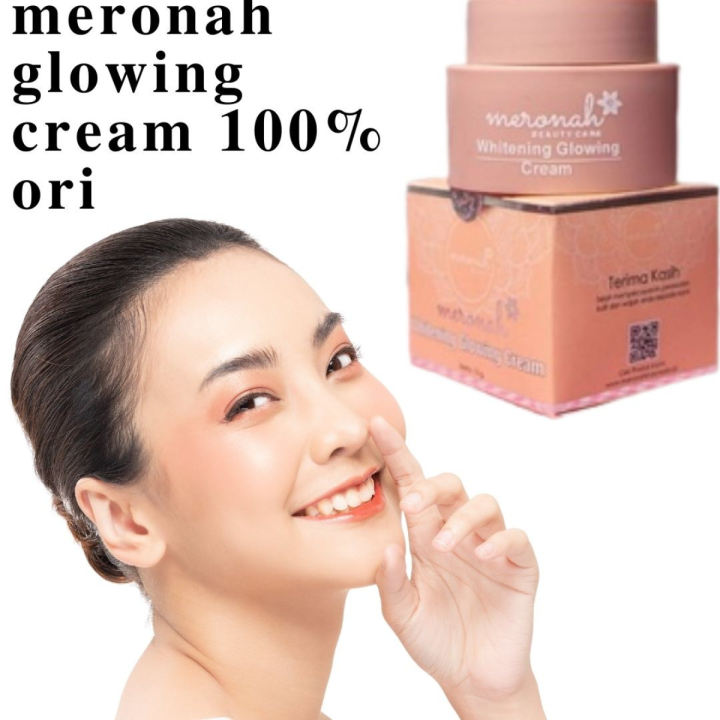 cream pelicin wajah glowing krim Meronah Whitening 2 in 1 original BPOM ...
