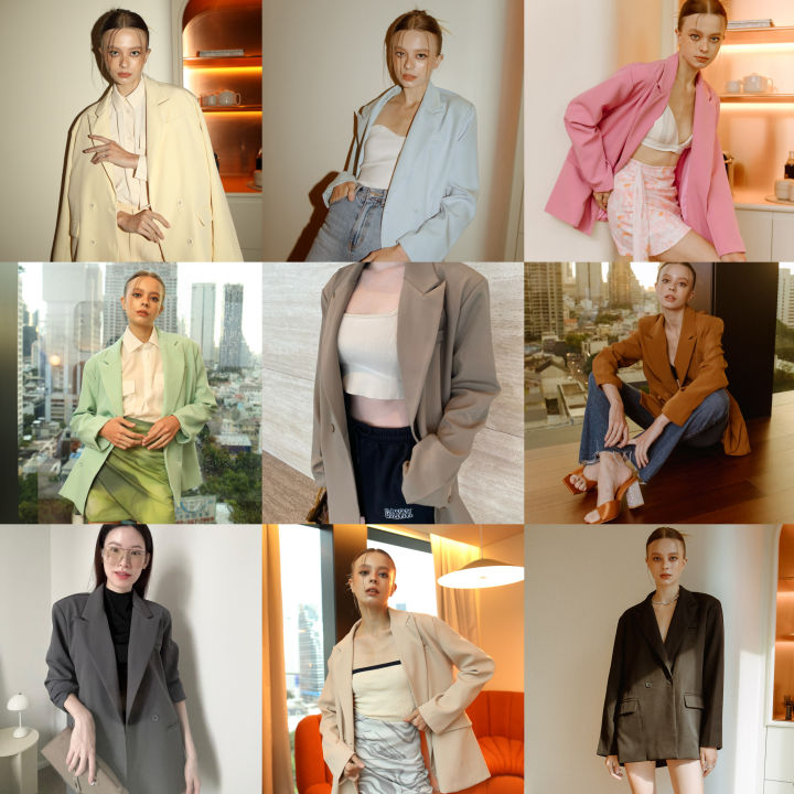 CLARA Oversize Blazer - New Colours added!!! | Lazada.co.th