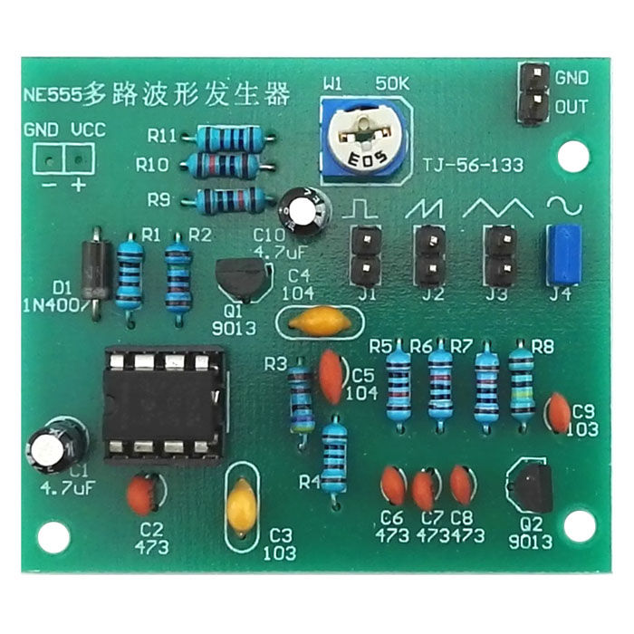 NE555 Multi-channel Waveform Generator Sine Triangle Wave Square Wave ...