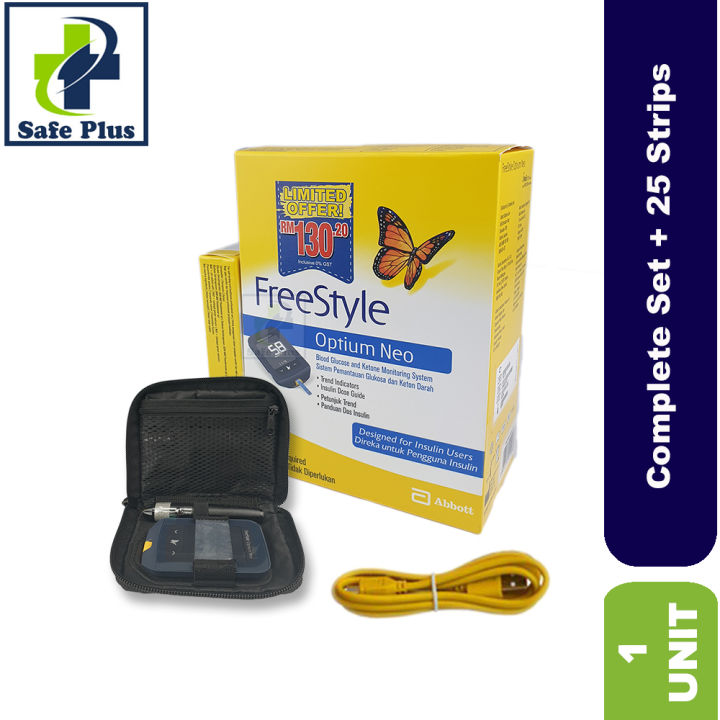 FreeStyle Optium Neo Glucometer Blood Glucose Meter / Test Strip | Lazada