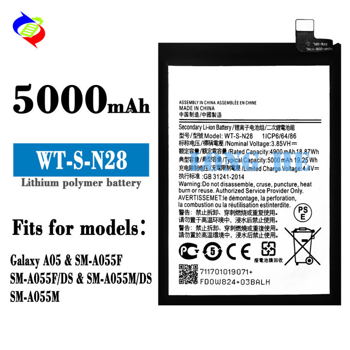 Galaxy A05 WT-S-N28 5000mah Original Mobile Phone Battery | Lazada PH