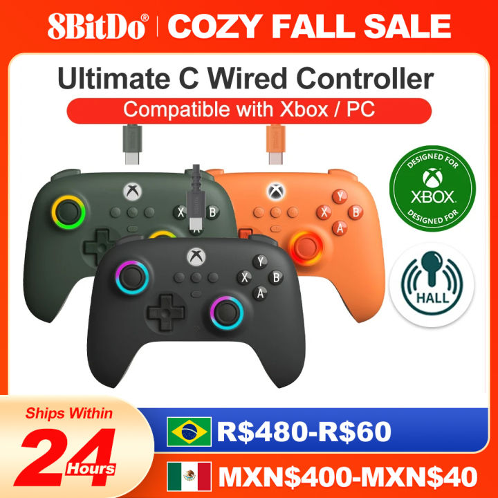 hzdd84a 8BitDo Ultimate C Wired XBOX Controller Gamepads PC Series X S ...