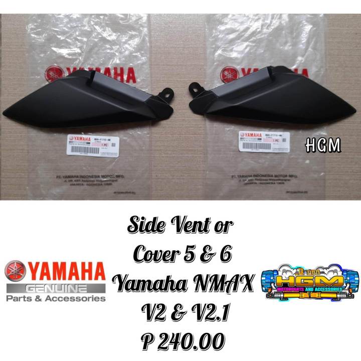 COVER SIDE 5 & 6 OR SIDE VENT FOR YAMAHA NMAX V2 YAMAHA GENUINE PARTS ...
