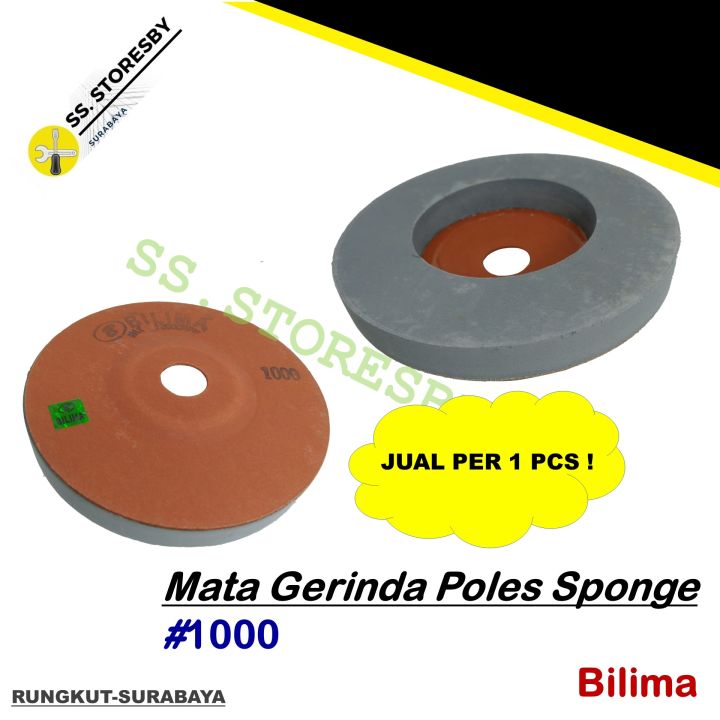 BILIMA GRIT 1000 AMPLAS POLES GOSOK SPON SPONGE SPONGI MATA GERINDA ...