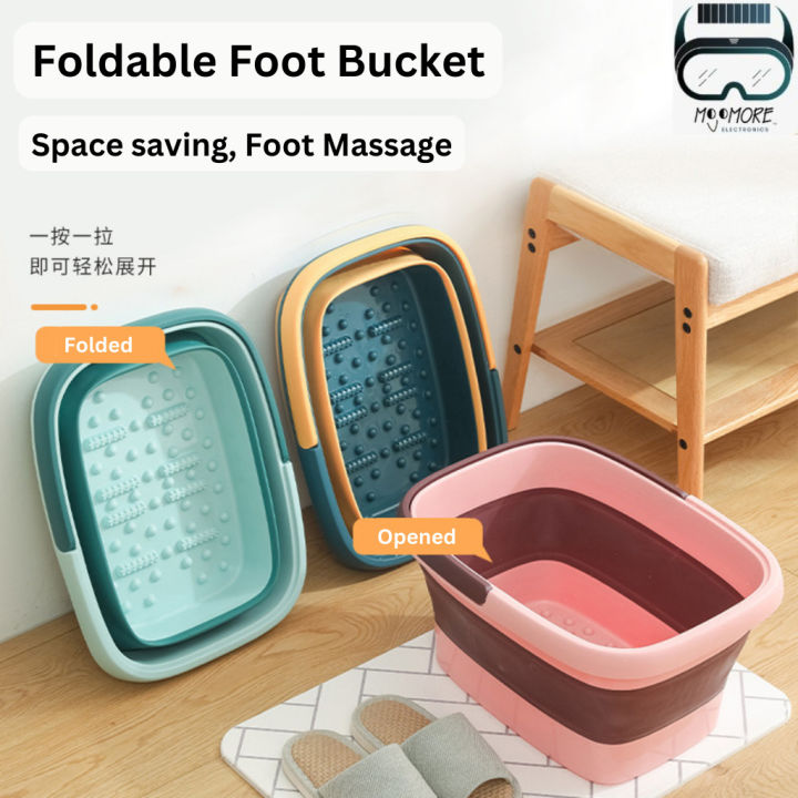 Foldable Collapsible Portable Foot Bucket with Handle [Baldi Lipat ...