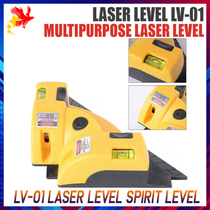(VARIATION) PR03 Multi-Purpose Laser Spirit Level with Measure Tape ...