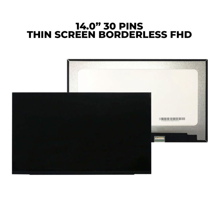 Laptop LCD Screen 14.0 inches 30 Pins FHD 1920 x 1080 Thin Screen ...