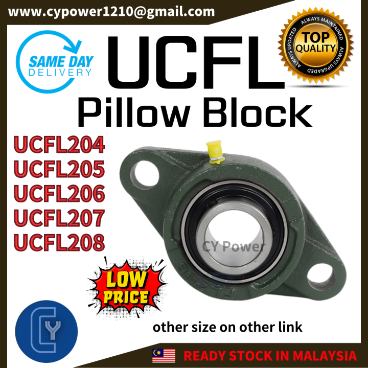 UCFL204 UCFL205 UCFL206 UCFL207 UCFL208 UCFL Pillow Block Bearing Hole mm/inch Eye Shape Pillow ...