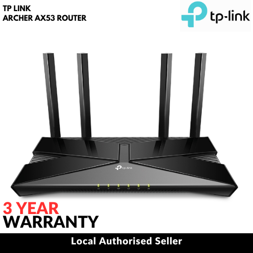 Tp Link Archer AX53 AX3000 Dual Band Gigabit Wi-Fi 6 Router (3 Years ...