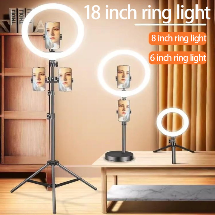 6/8/14/18 inch ring light circular light with adjustable tripod makeup ...