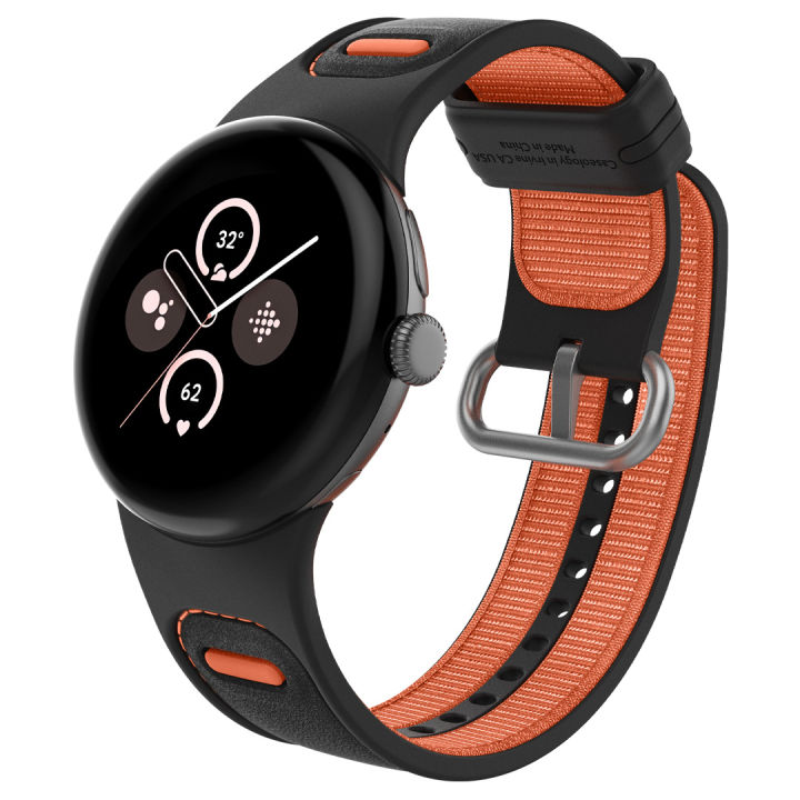 SPIGEN Strap for Pixel Watch 3 (45mm) [Athlex] Silicone + Nylon Fabric ...