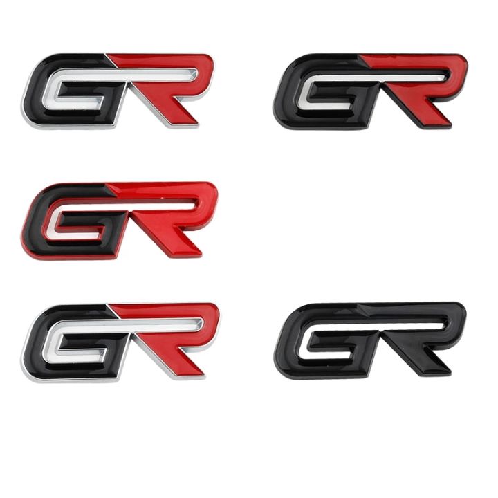 GR sticker for Toyota Rear trunk logo Car side emblem for GR Sport RAV4 ...