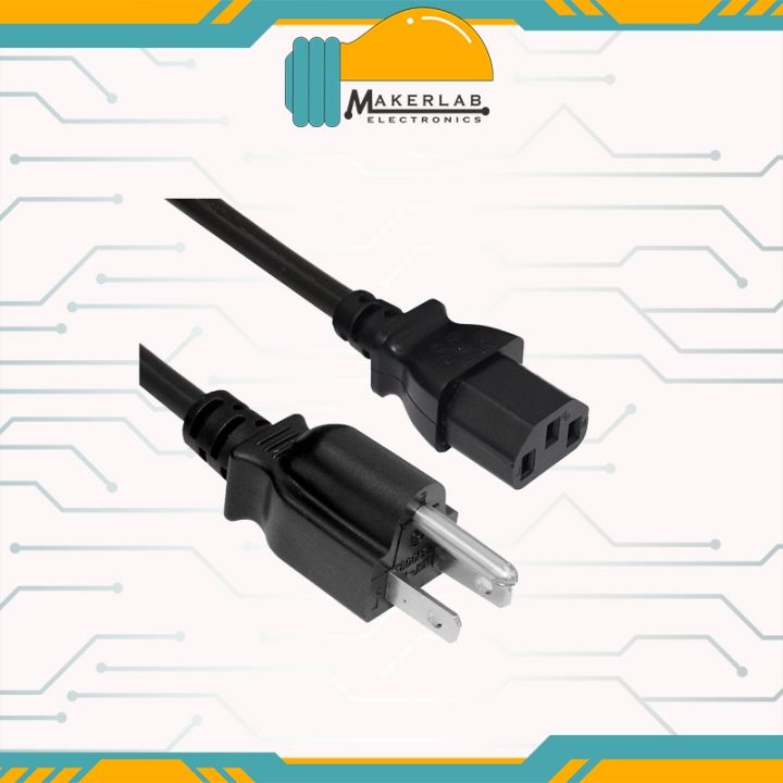 10A 250V 3 Prong AC Power Wall Cord US Plug Wire Cable | Lazada PH