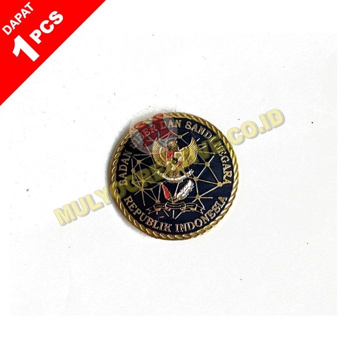 Pin BSSN Pin Bros Logo BSSN Model Bulat / 1Pcs | Lazada Indonesia